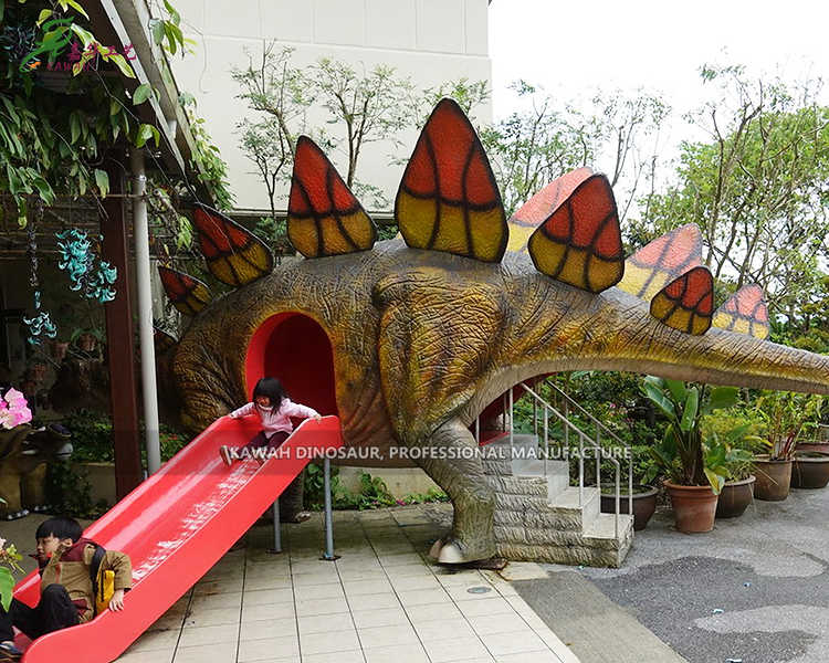 Amusement Park Decoration Dinosaur Kids Dinosaur Slide for Sale PA-1904