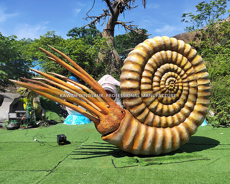 Buy Ammonite Statue With Movements Animatronic Ancient Marine Animals ...