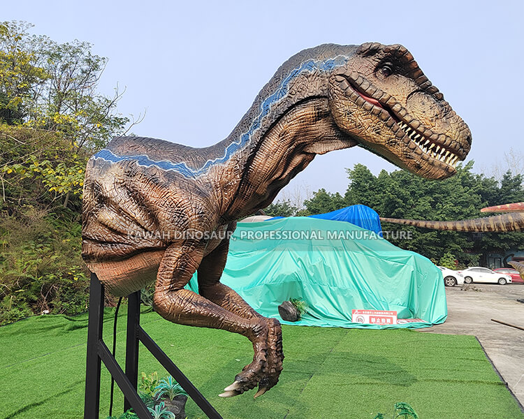 Customized Raptor Head Lifelike Animatronic Dinosaur Head Velociraptor Statue AH-2711