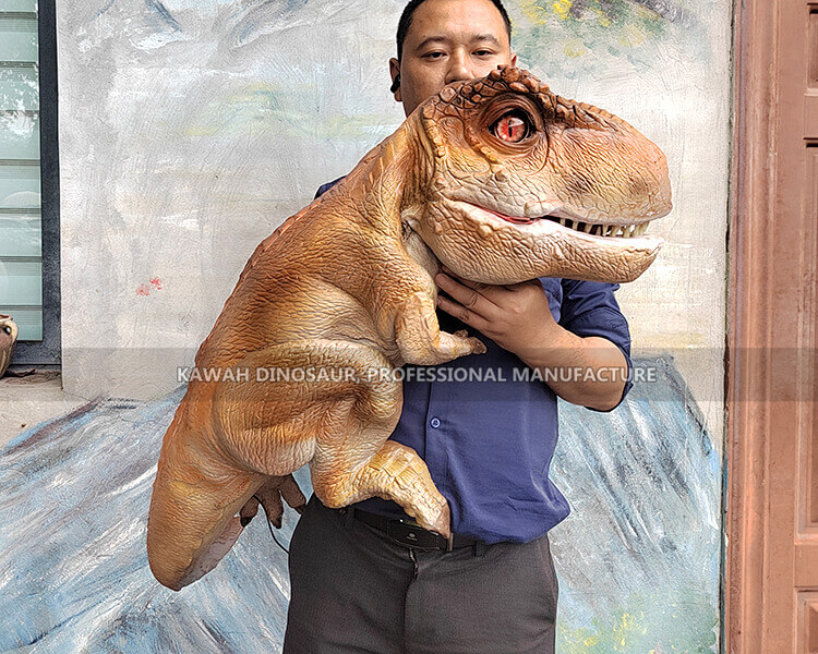 Cute T-Rex Baby Dinosaur Puppet Realistic Dinosaurs Hand Puppet Kawah ...