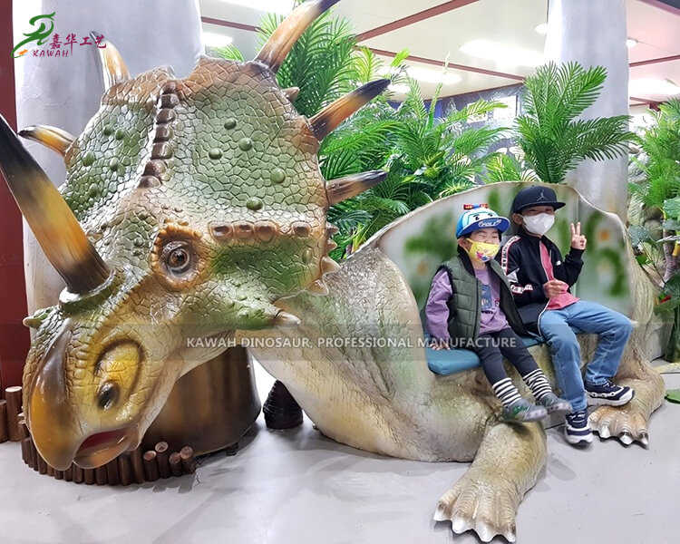 Decorative Dinosaur Statue Fiberglass Dinosaur Chair Park Equipment for ...