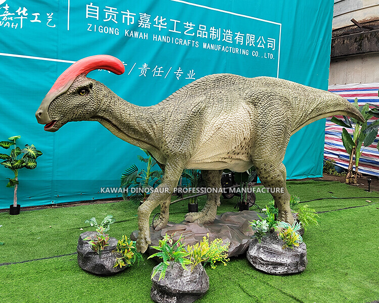 Factory Sale Life Size Dinosaur Animatronic Dinosaur Statue Parasaurolophus Jurassic Park AD-171