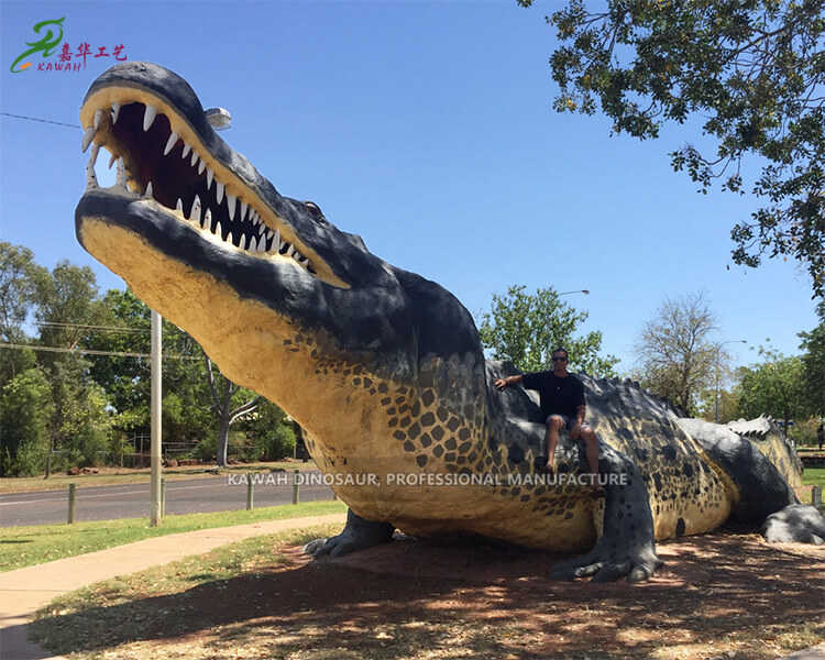 OEM Animatronic Bug Manufacturers – Giant Crocodile Statue Animatronic ...