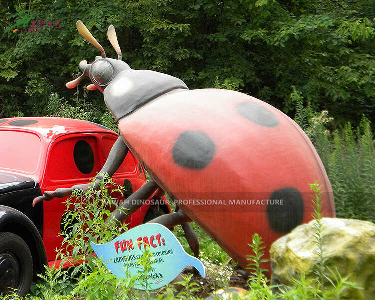 Hot Sale Zigong Simulation Insect Models Lovely Ladybird With Head ...