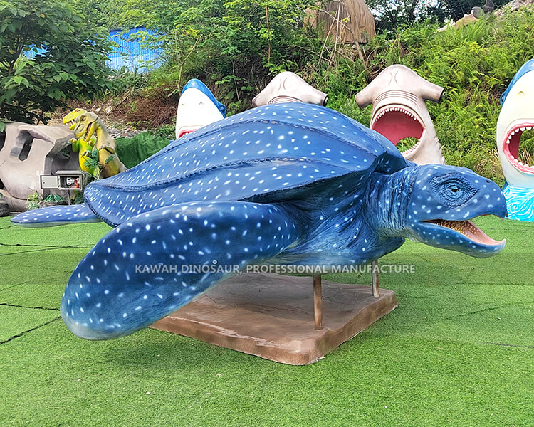 Lifelike Sea Turtle Statue Ocean Animal Animatronic For Water Park ...