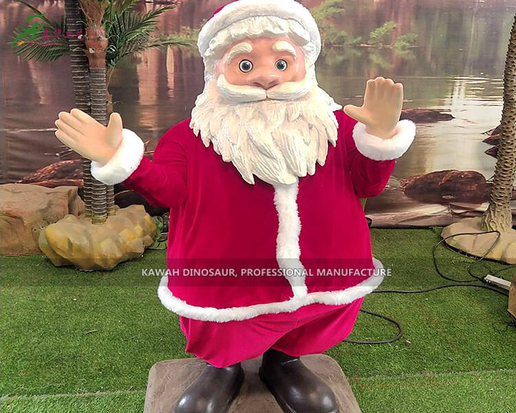 Lovely Christmas Decoration Santa Claus Animatronic Model Indoor ...