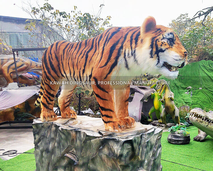Realistic Tiger Model Life Size Tiger Statue Animatronic Animals For ...