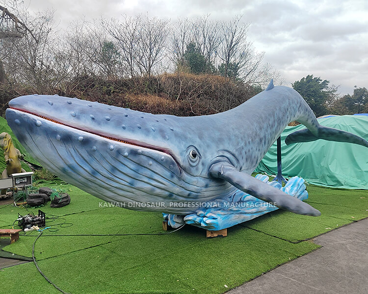 Simulated 8M Long Blue Whale Model Customized Animatronic Whale Sea ...