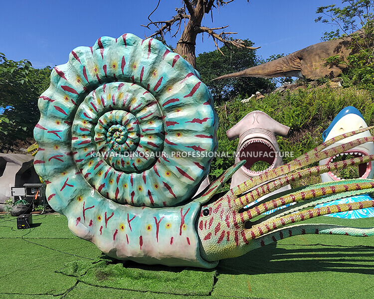 Simulated Ammonite Model Animatronic Ancient Marine Animals AM-1659