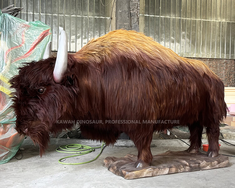 Yak Statue ine Movements Animatronic Mhuka Model Customizable AA-1280