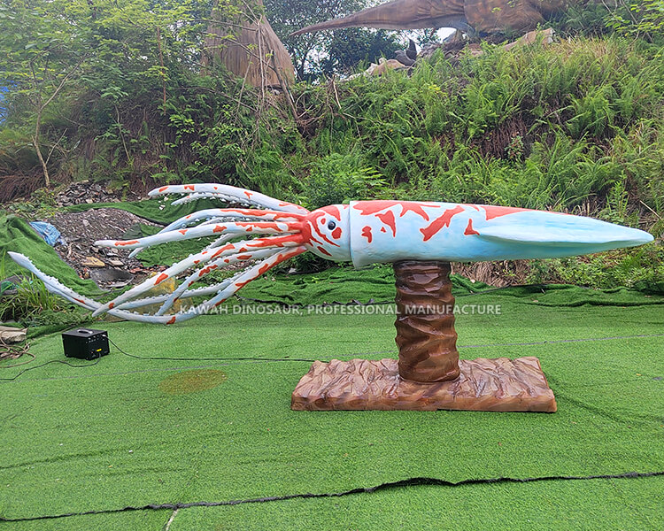 Lifelike Sea Animals Custom Inkfish Statue with Movements for Show AM-1635