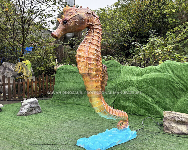 Animatronic Sea Horse Statue Factory Customized AM-1670