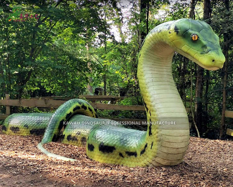 Buy Zoo Park Decorations Giant Snake Customized Python Animatronic ...
