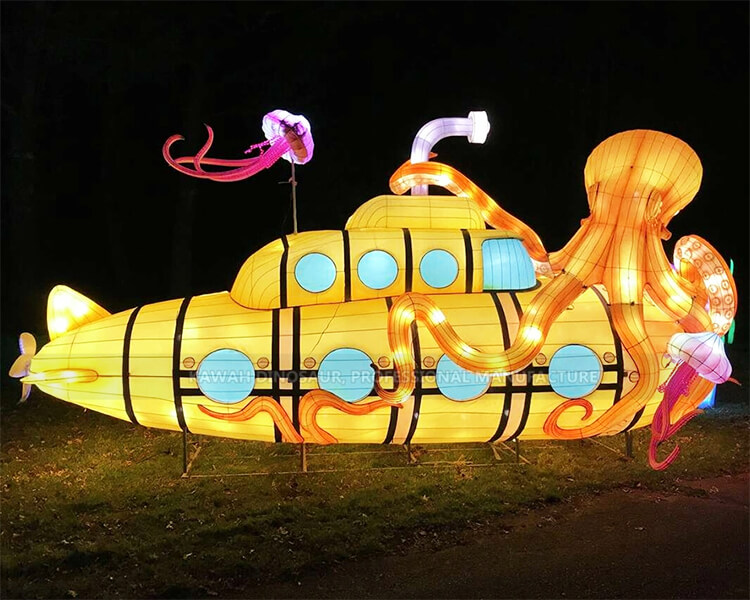 Cute Submarine Lighting Lanterns Handicraft Colourful Festival Lantern ...