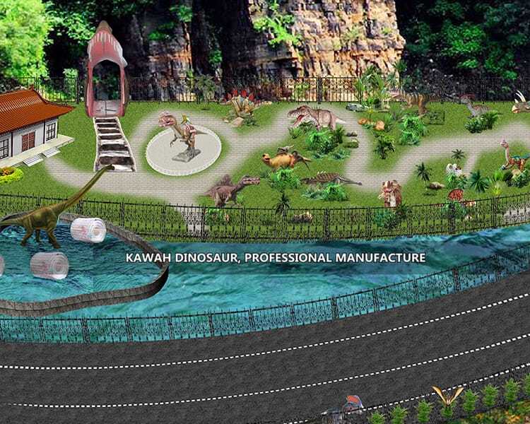 Dino park design | Kawah Dinosaur