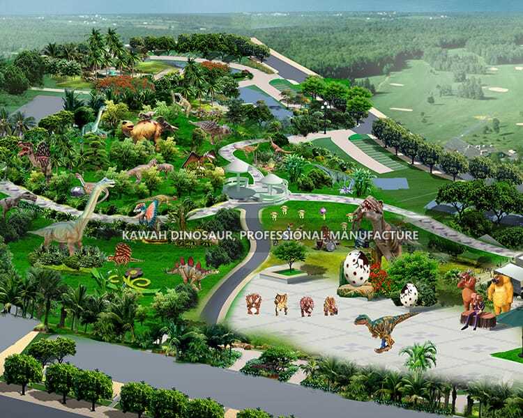Dinosaur theme park design | Kawah Dinosaur