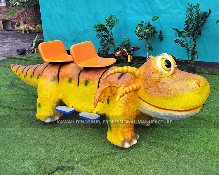 Electric Ride On Dinosaur Double Seats Riding Dinosaurs For Amusement ...