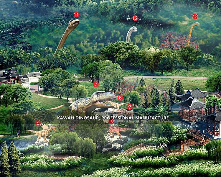 Large Dinosaur park design | Kawah Dinosaur