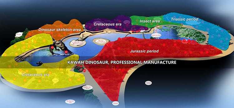 Water dinosaur park design